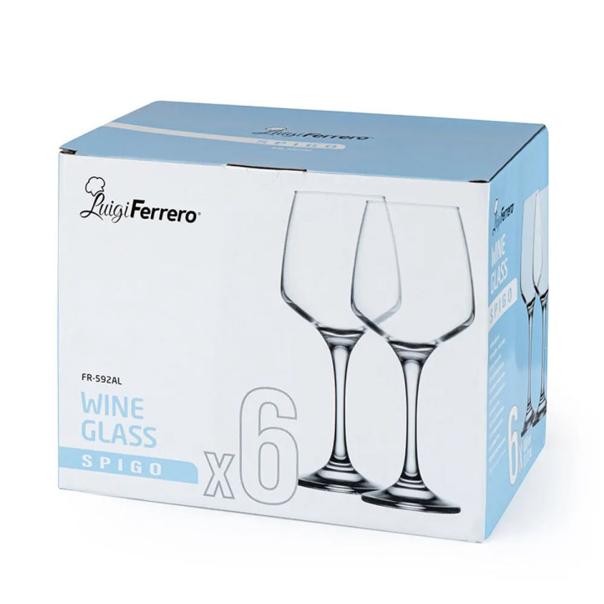 Чаша за вино Luigi Ferrero Spigo FR -592AL 400ml, 6бр